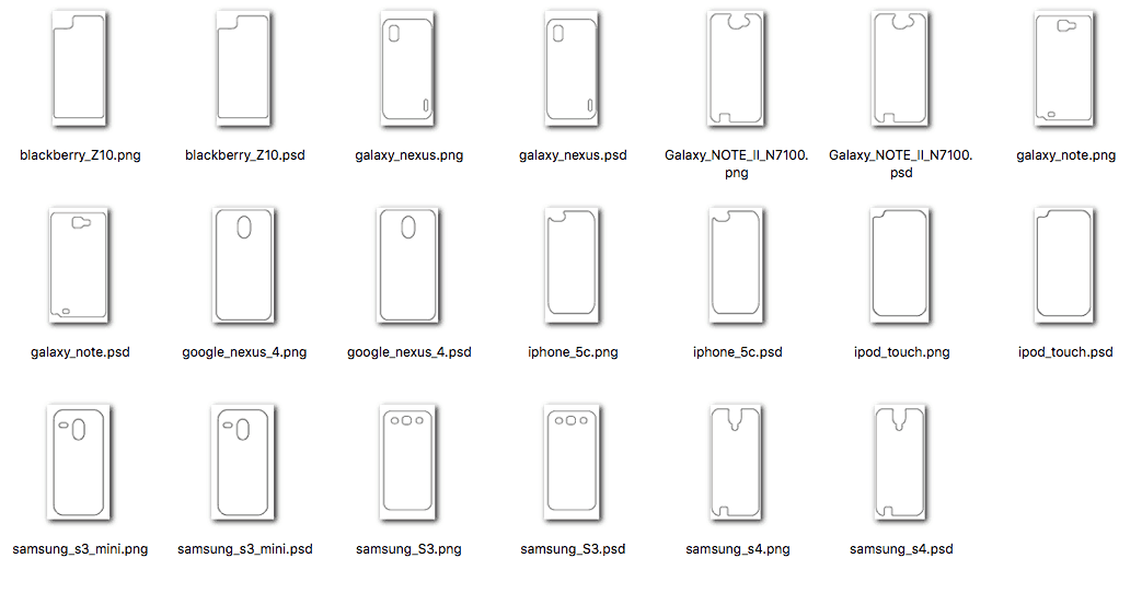 Sublimation Phone Case Templates