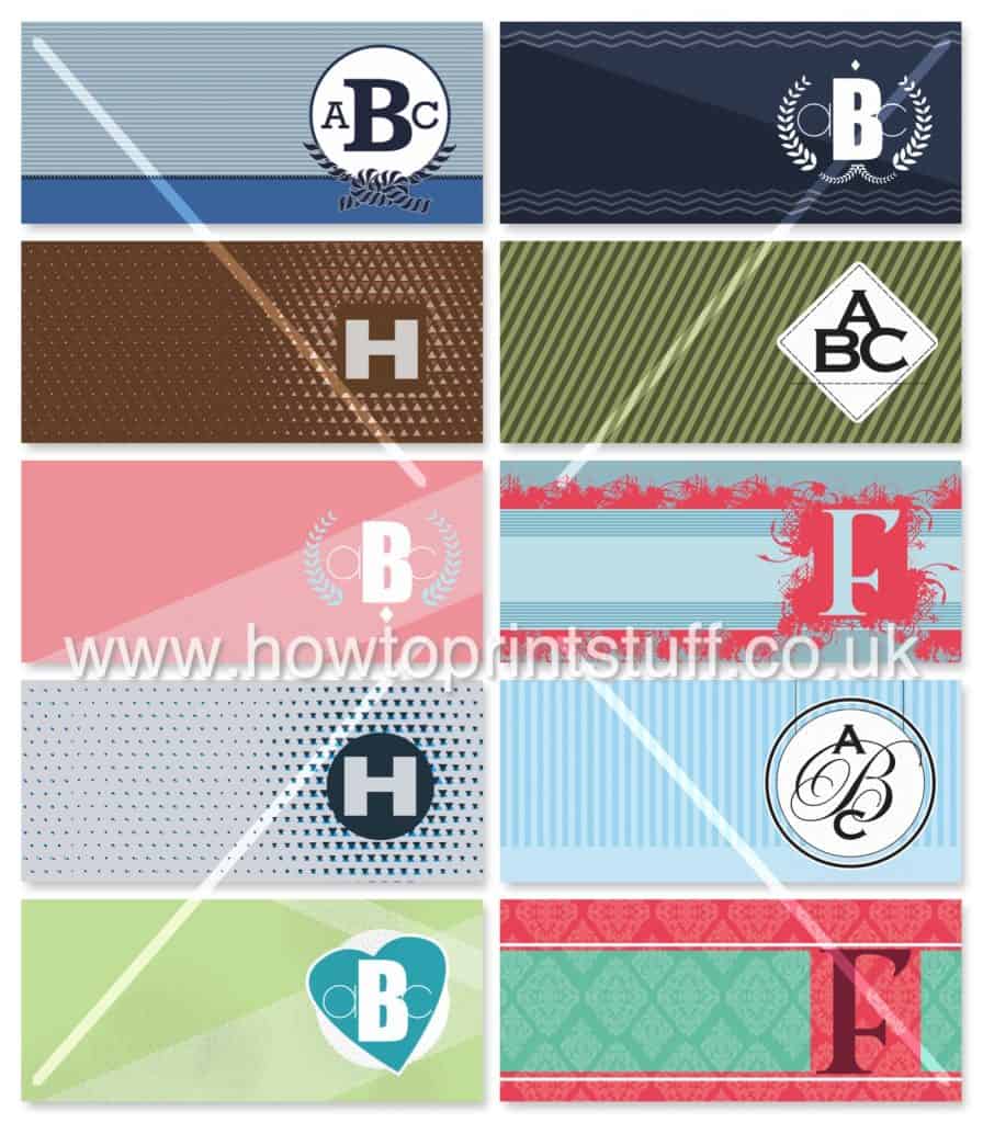 Monograms templates pack - how to print stuff