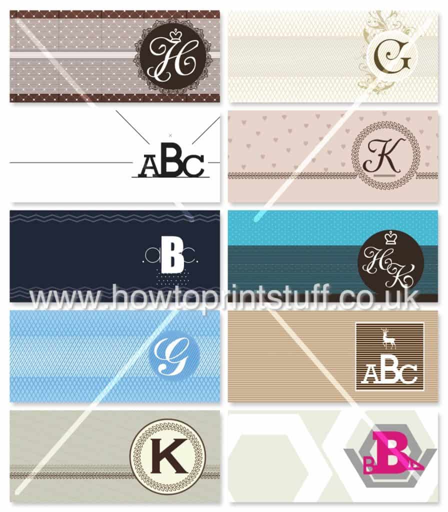 Monograms templates pack - how to print stuff
