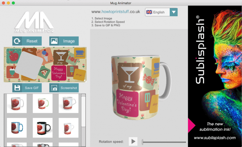 Mug Animator download - how to print stuff